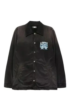 Amiri Logo-print Shirt Jacket - Black