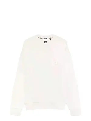 BOSS Double B Cotton Sweatshirt - Neutrals