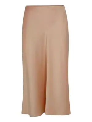 Blumarine Satin Midi Skirt - Pink