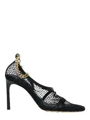 BOTTEGA VENETA Chain-Trimmed Mesh Sandals