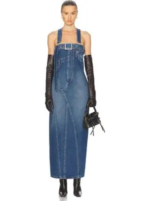 Jean Paul Gaultier Overall Denim Dress - Vintage Blue