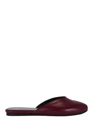 JUDE Date Flat Sandal - Bordeaux Leather