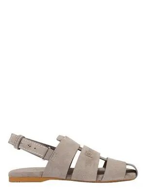 JW Anderson Stripe Flat Sandal - Grey