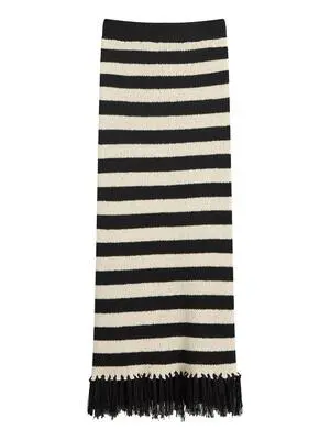 4TH & RECKLESS Lauryn Knitted Maxi Skirt - Stripe