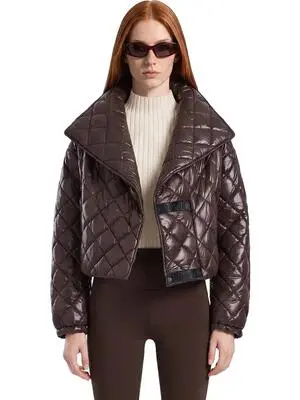 Rudsak Kalee Quilted Short Coat - Espresso