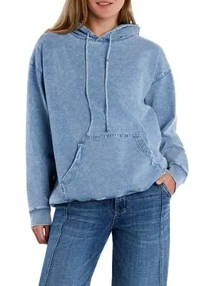 WASH LAB DENIM Hoodie - Knit Blue