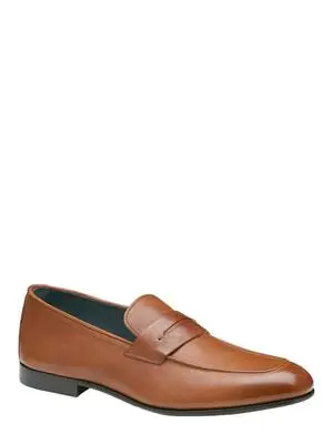 Johnston & Murphy Collection Taylor Penny Loafer - Tan Italian Full Grain