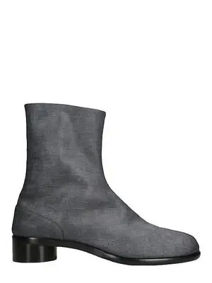 MAISON MARGIELA Tabi 30 Leather Ankle Boots - Black