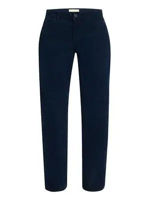 THE ROW Carlyl Corduroy Straight-leg Pants - Dark Blue