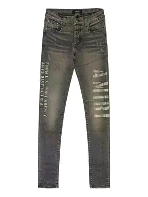 Amiri Military Stencil Jeans - Grey