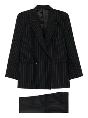 ERALDO Pinstriped Suit - Black