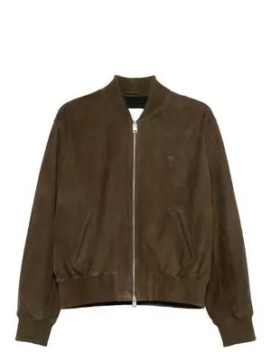 Ami Suede Bomber Jacket - Green