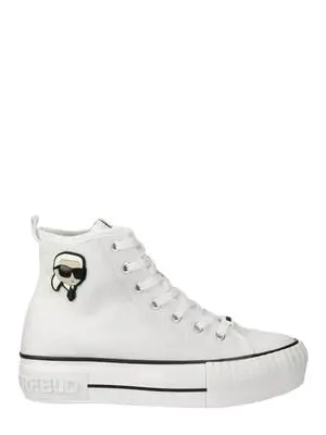 Karl Lagerfeld Logo-patch Sneakers - White