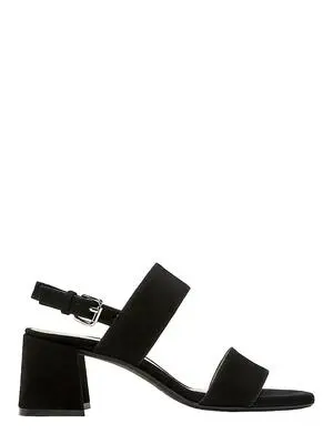 La Canadienne Flemming Suede Sandals - Black
