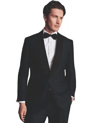CHARLES TYRWHITT Shawl Lapel Dinner Suit Jacket - Dark Navy