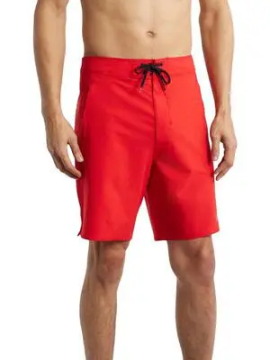 FLORENCE Standard Issue Water Repellent Board Shorts Racing Red