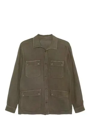 Herno Linen Shirt Jacket - Green