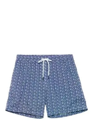 BARBA NAPOLI Paisley-print Swim Shorts - Blue