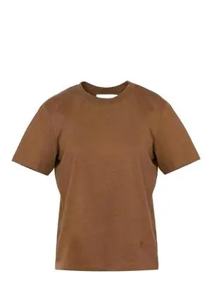 YVES SALOMON Jersey T-shirt - Brown
