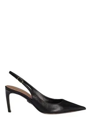 Dolce & Gabbana Leather Slingback Pumps - Black