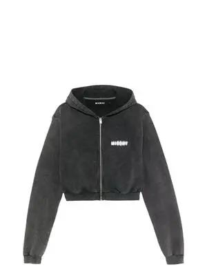 MISBHV Community Cropped Hoodie - Black