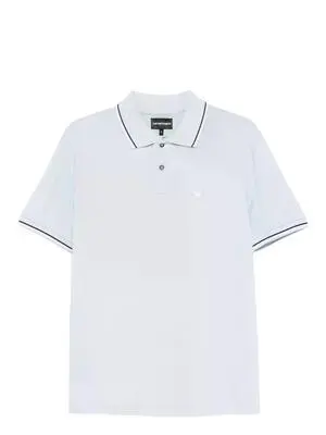 Emporio Armani Logo-print Polo Shirt - Blue