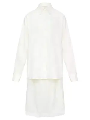 MAISON MARGIELA Midi Shirt Dress - Neutrals