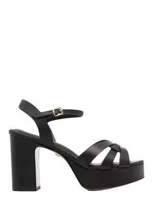 Lola Cruz 95mm Aria Sandals - Black