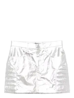 Junya Watanabe Metallic Mini Skirt - Silver