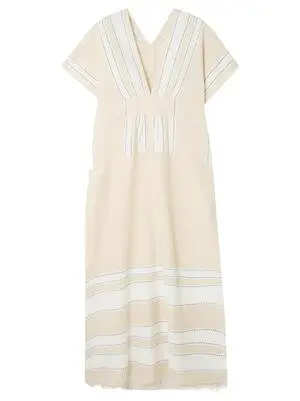LEMLEM Lemlem Gasira Striped Cotton-blend Maxi Dress