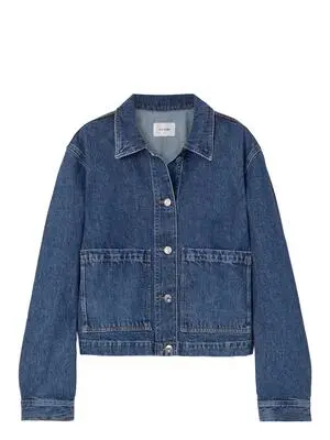FRAME FRAME The Patch Pocket Cropped Denim Jacket