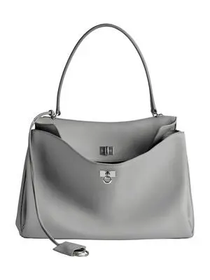Balenciaga Medium Calfskin Rodeo Shoulder Bag - Black