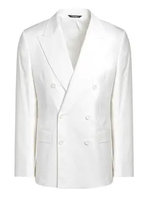 Dolce & Gabbana Single-breasted Cotton Jacket - White