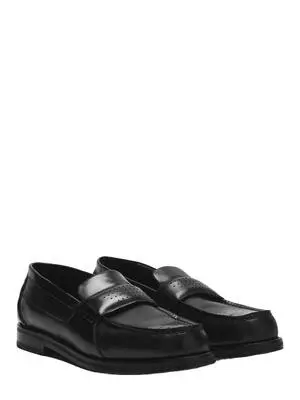 1989 STUDIO Leather Loafers - Black