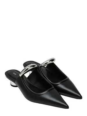 Jw Pei Helena Sabot Clogs - Black