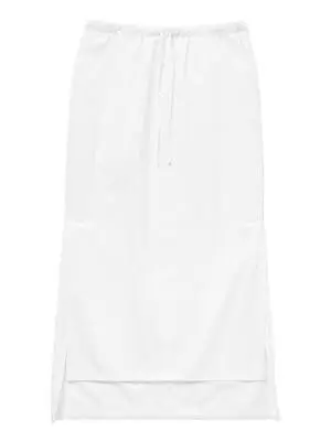 1989 STUDIO Long Asymmetric Skirt - White