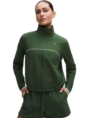 Lululemon Court Rival Tennis Track Jacket - Ivy Grove/white