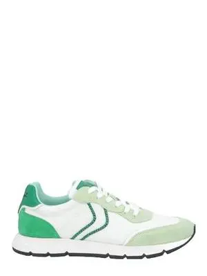 VOILE BLANCHE Light Leather And Textile Sneakers - Green