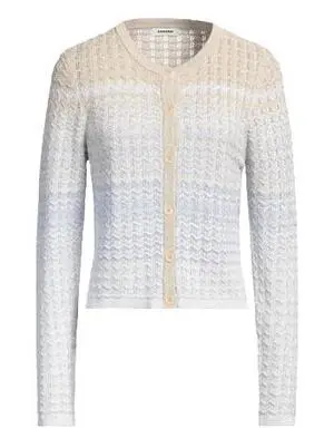 Sandro SANDRO Knitted Metallic Cardigan Blue