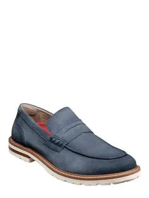 STACY ADAMS Hopkins Penny Loafer - Navy Suede