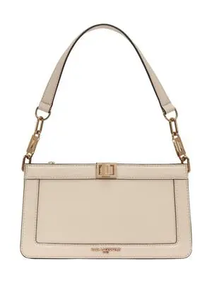 Karl Lagerfeld Paris Leather Shoulder Bag Brie