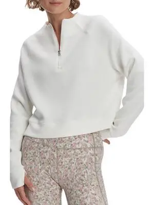 Varley Ebba Midlayer Half Zip Pullover - Snow White