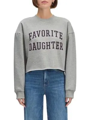 FAVORITE DAUGHTER Favorite Daughter Cropped Sweatshirt