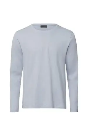 Hanro Living Cotton Crew Neck Top - White Topaz