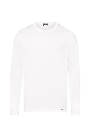 Hanro Living Cotton Crew Neck Top - White