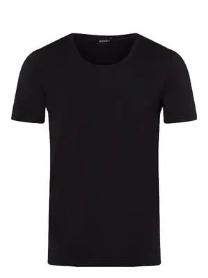 Hanro Cotton Superior Cotton Crew Neck T-shirt Black