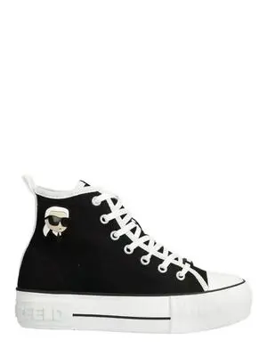 Karl Lagerfeld Logo-patch Sneakers - Black