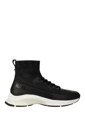 Karl Lagerfeld Leather Sneakers - Black