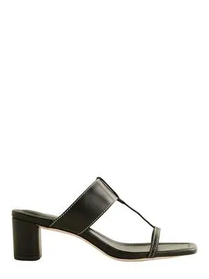 REFORMATION Sardinia Heeled Sandal - Black