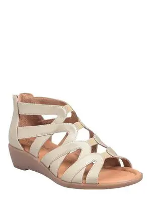 COMFORTIVA Comfortiva Eternia Gladiator Wedge Sandals Pale Gold